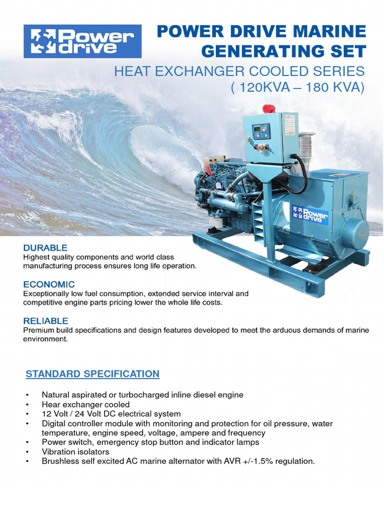 Heat Exchanger Cooled Diesel Generators | PDF | Electric Power ...