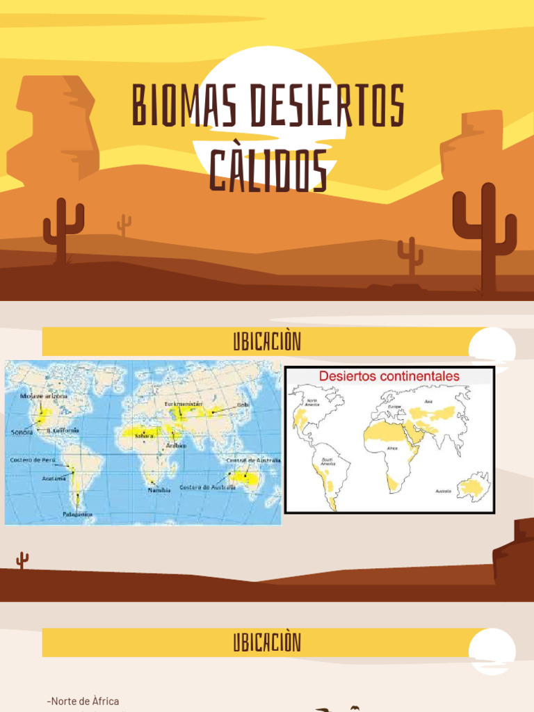 Biomas Desiertos Calidos | PDF