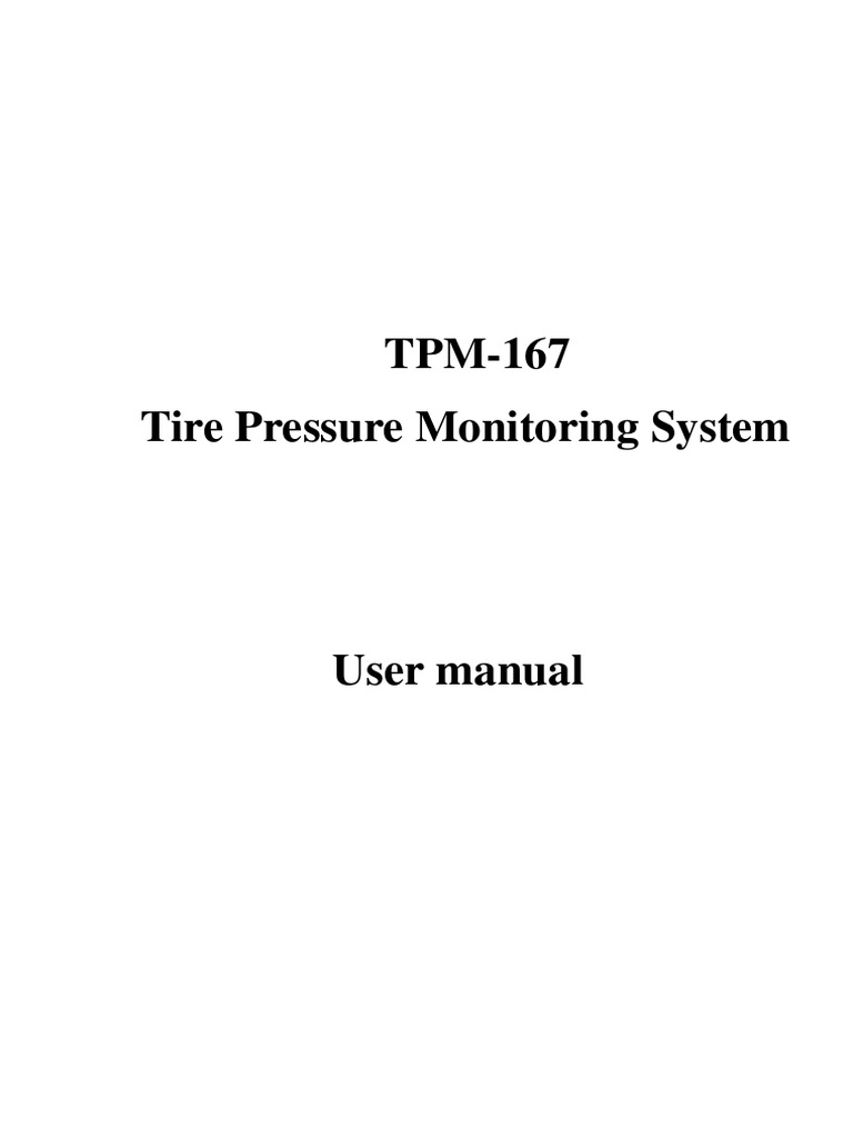 Retro Fit TPMS | Download Free PDF | Electrical Engineering ...