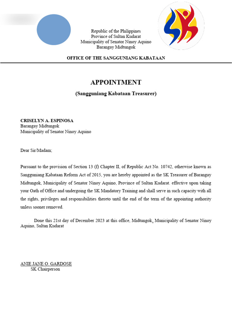 Appointment | PDF