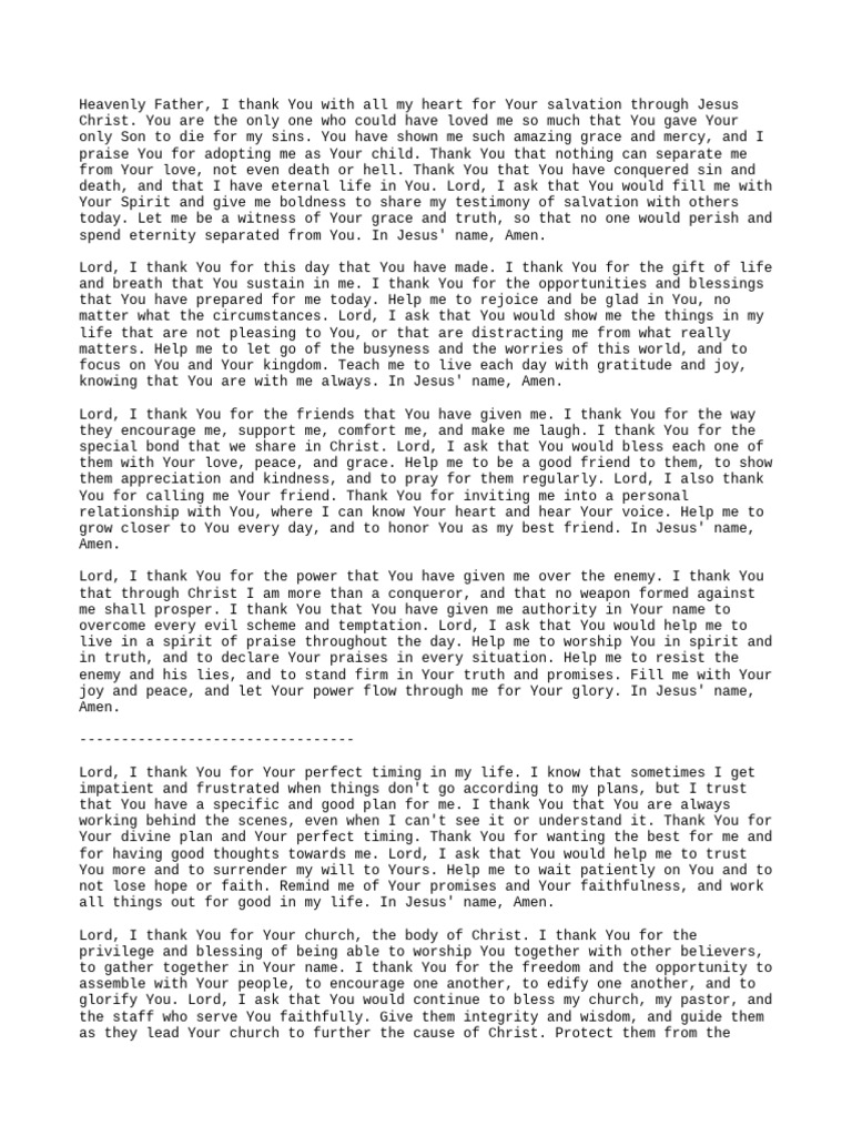 30 Days of Prayers | PDF