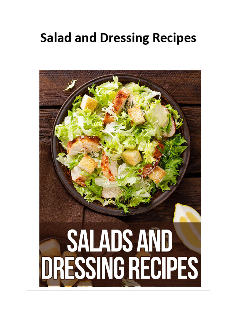 Splendid Salad Recipes | PDF | Salad | Mayonnaise