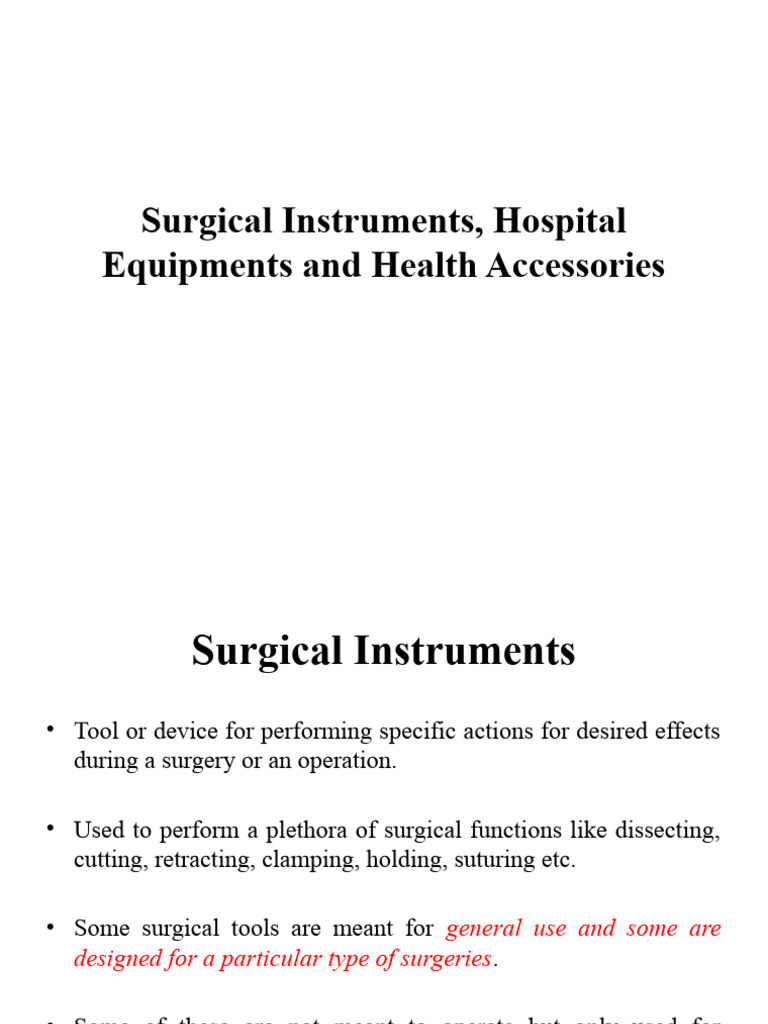 Surgical Instruments | PDF | Medical Ultrasound | Medical Imaging