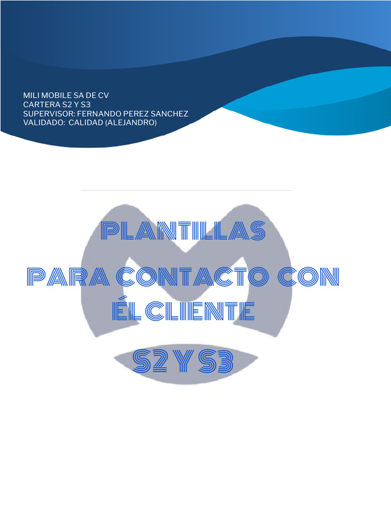 Plantillas S2 y S3. | PDF