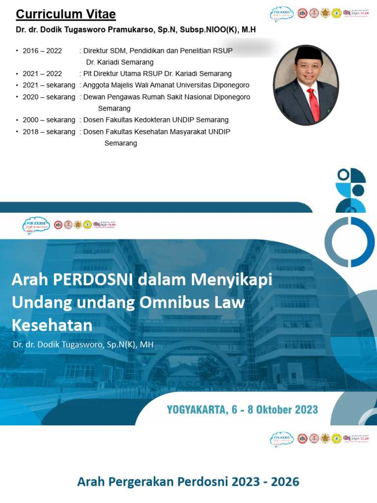 "Arah Perdosni dan UU Kesehatan" | PDF | Ilmu Sosial