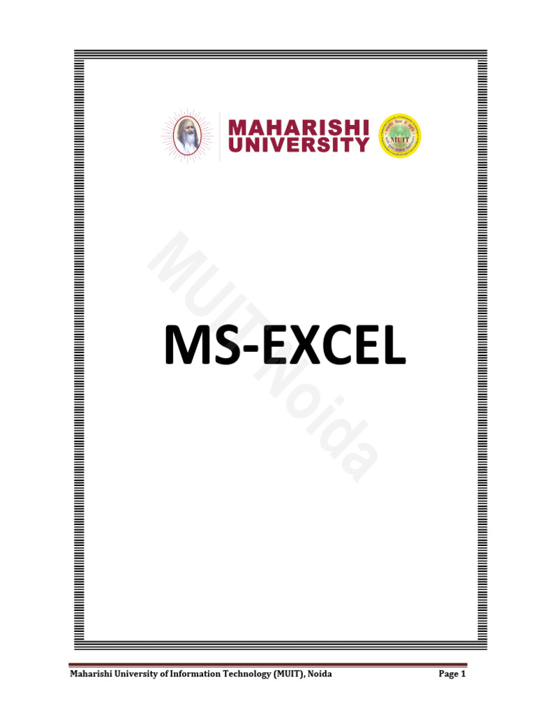 Excal 2023 | PDF | Microsoft Excel | Spreadsheet