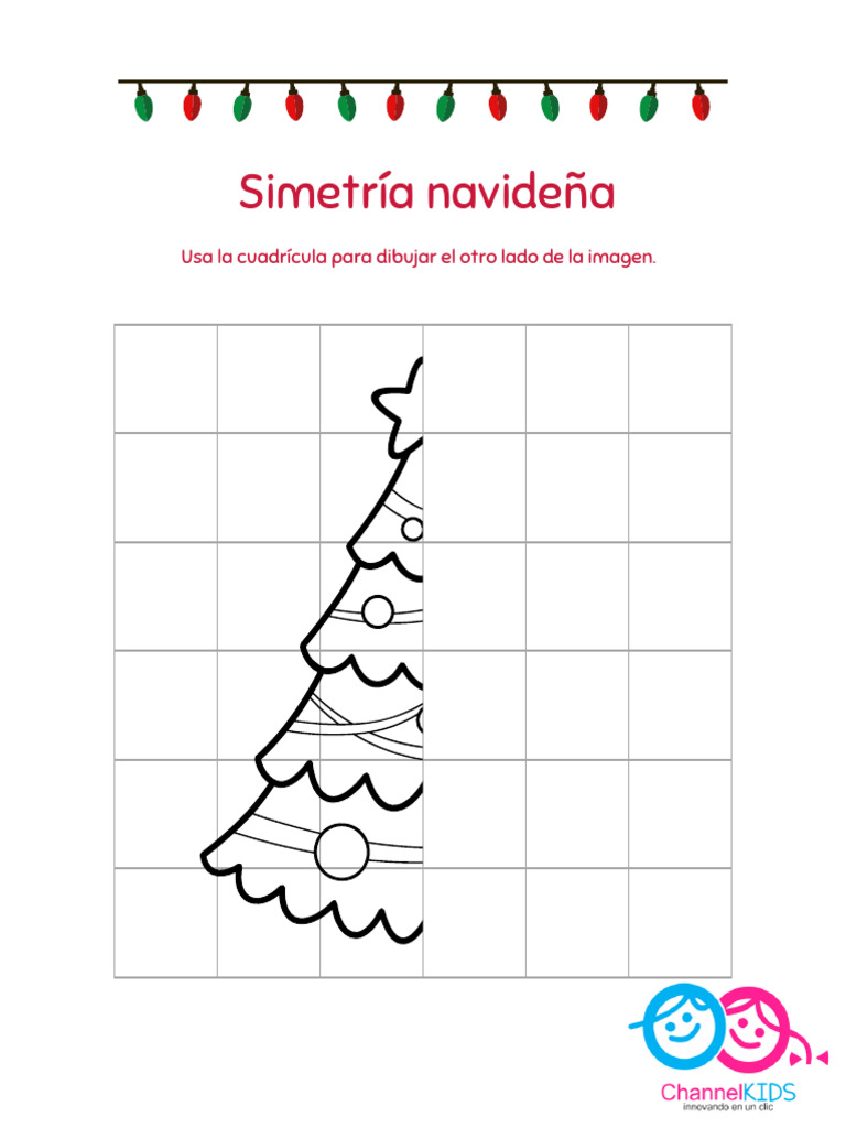 Hoja de Trabajo Del Folleto de Simetria Navidena | PDF