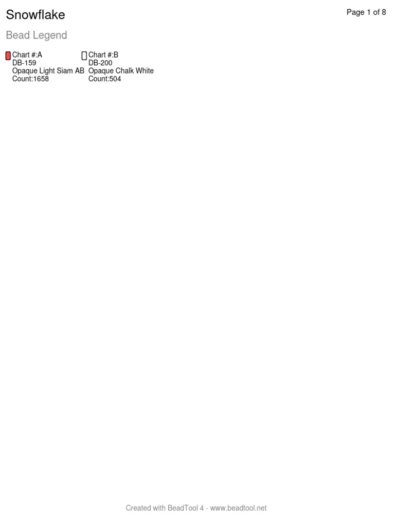 Snowflake PDF Pattern | PDF