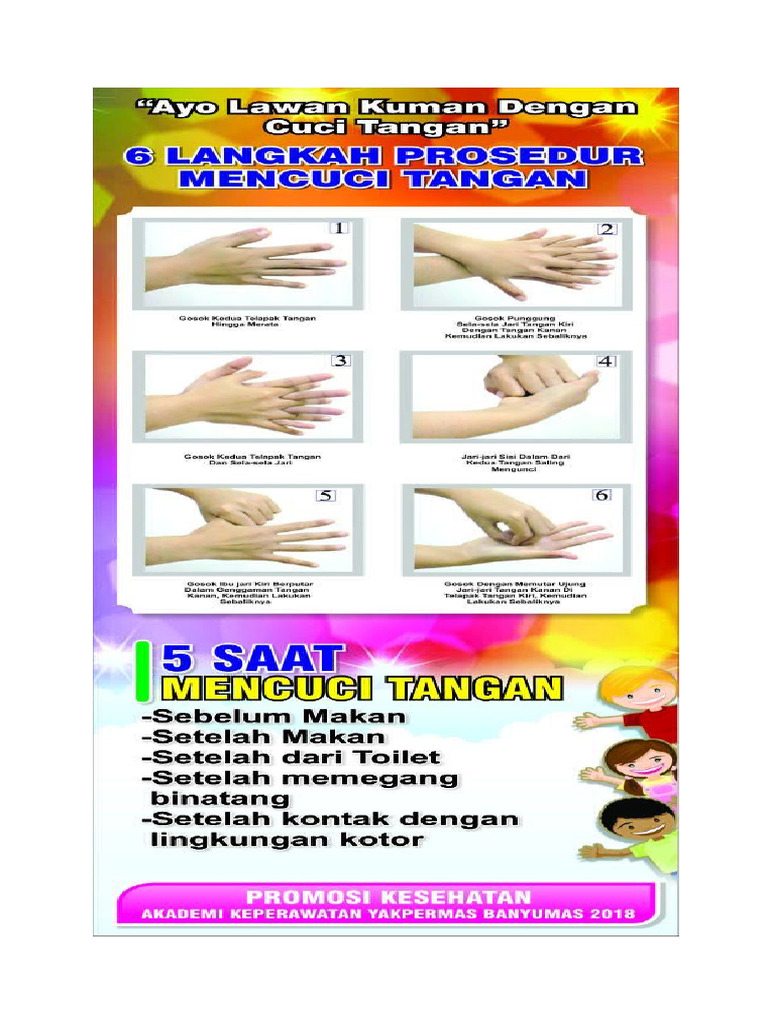 Banner Cara Mencuci Tangan Yg Baik Dan Benar | PDF