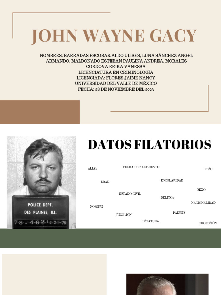 Análisis Criminológico de John Wayne Gacy | PDF | Pena capital | Justicia