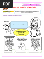 Martes 20 FICHA La Parábola El Grano de Mostaza | PDF | Jesús ...