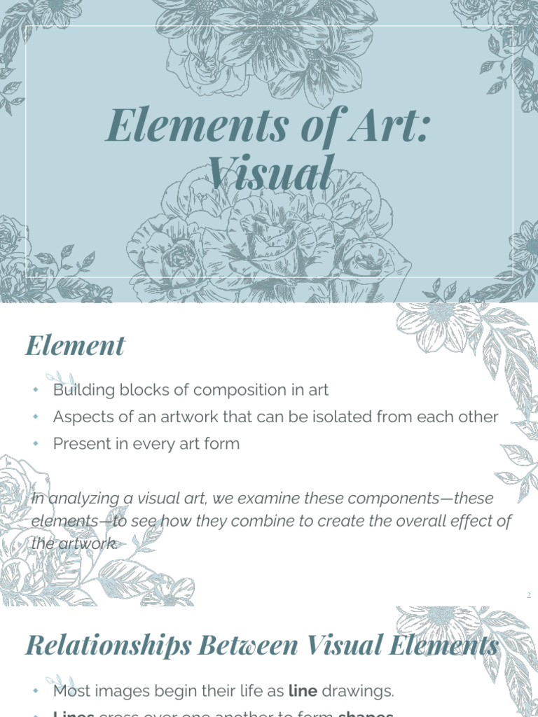 Lesson 03 - Elements of Visual Arts | PDF