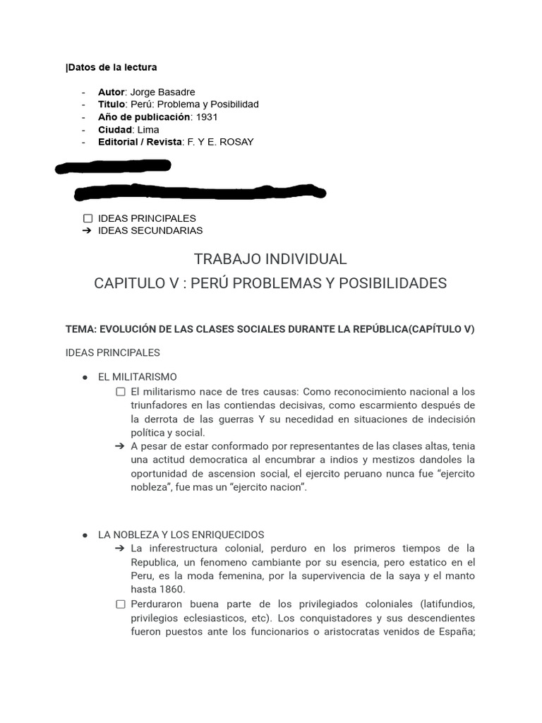 Resumen - Jorge Basadre | PDF