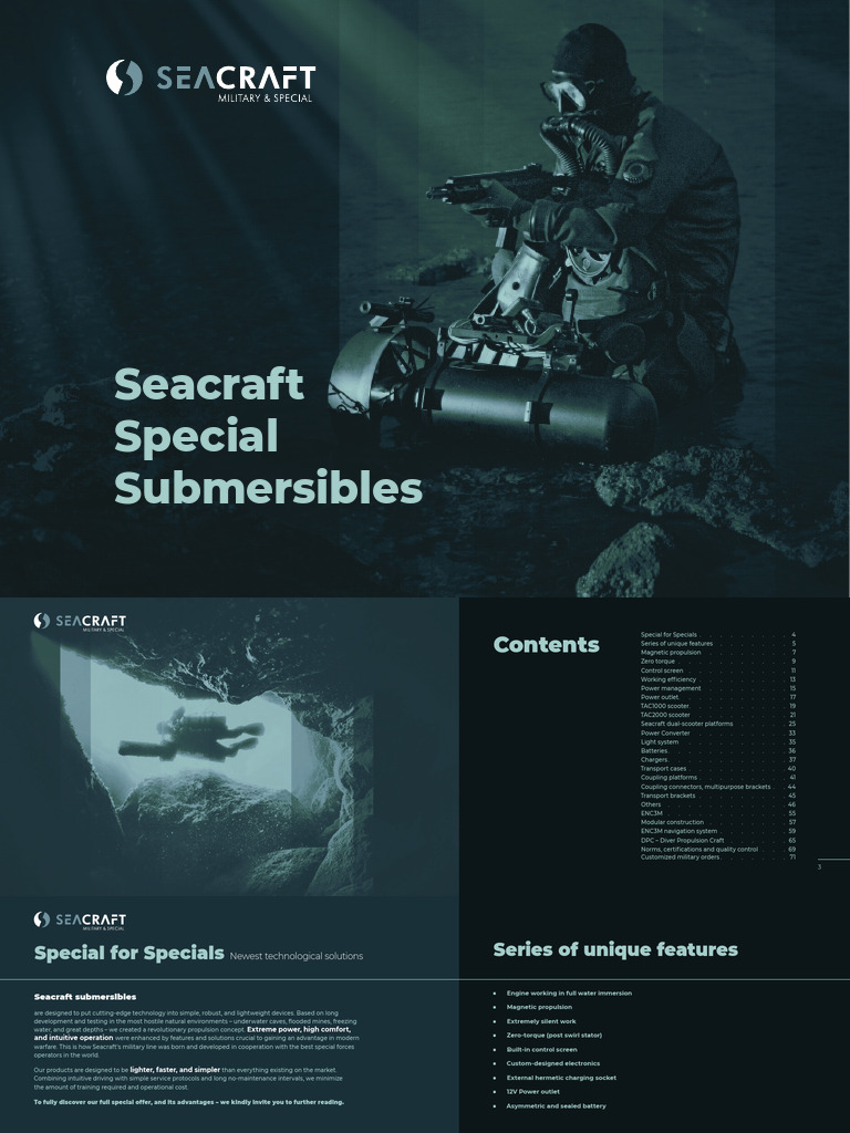 Seacraft DPC: Advanced Diver Propulsion | PDF | Battery Charger | Scuba ...
