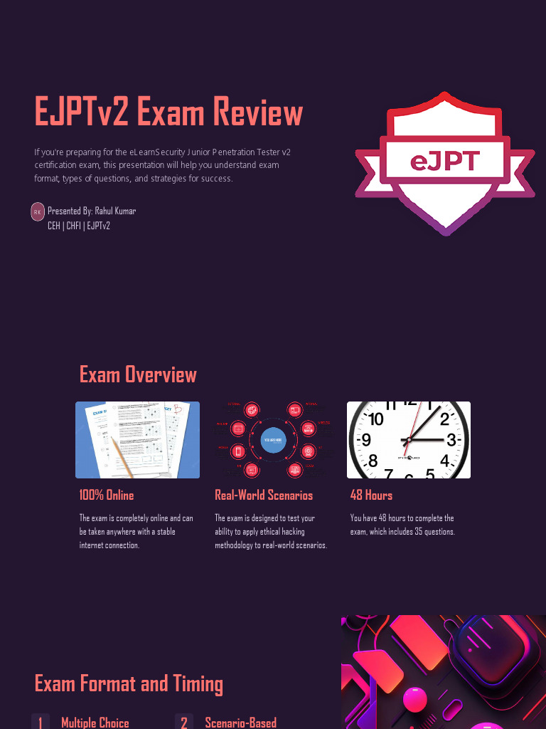 EJPTv2 Exam Review | PDF | Multiple Choice | Computer Security