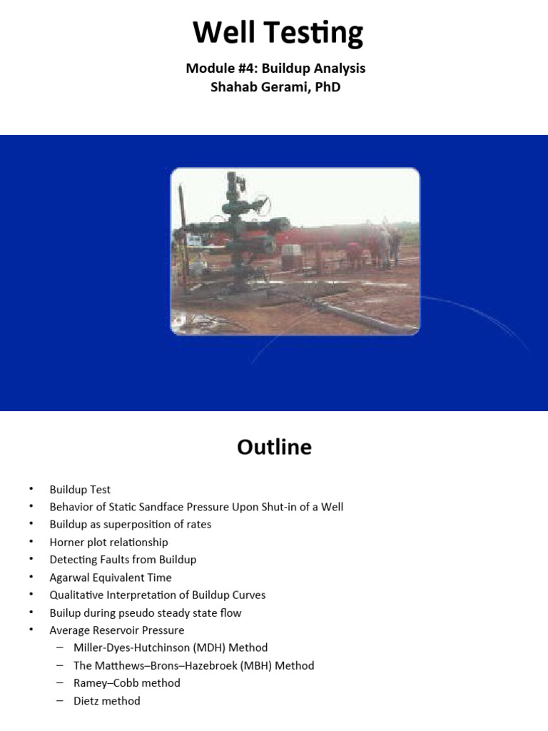 Well Testing Buildup Analysis PDF Petroleum Reservoir Applied
