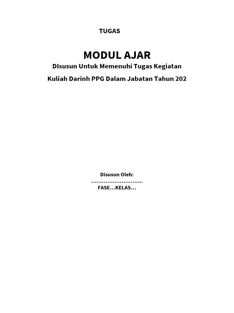 Format Modul Ajar | PDF | Komputer