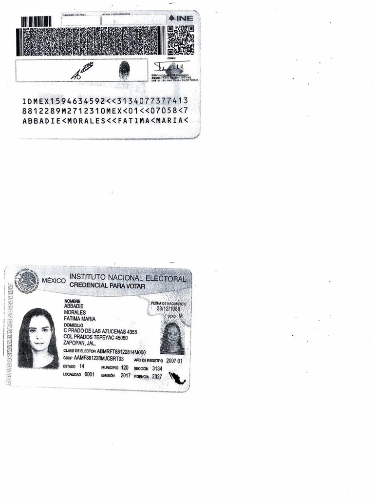 Ine Scan Mujer | PDF