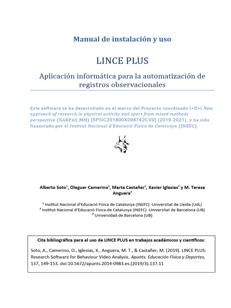 Guía de Instalación de LINCE PLUS | PDF