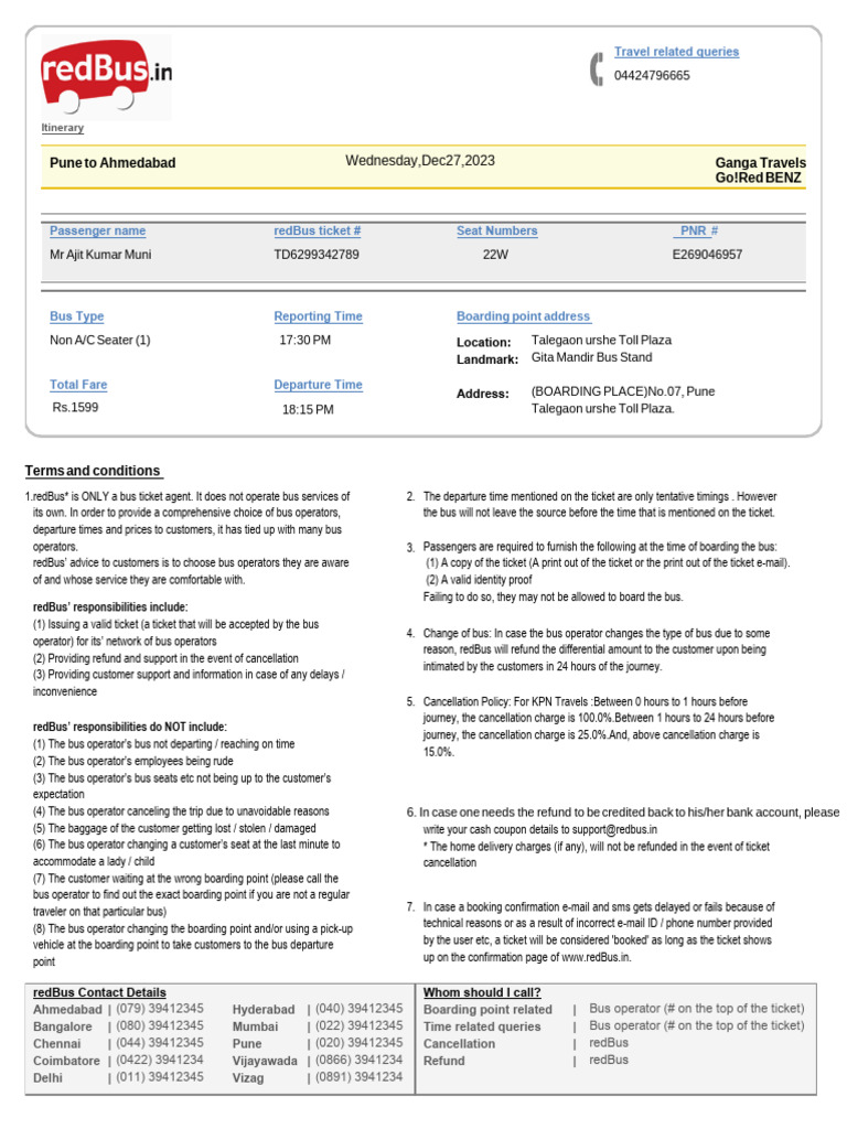 Ticket | PDF | Bus | Transport