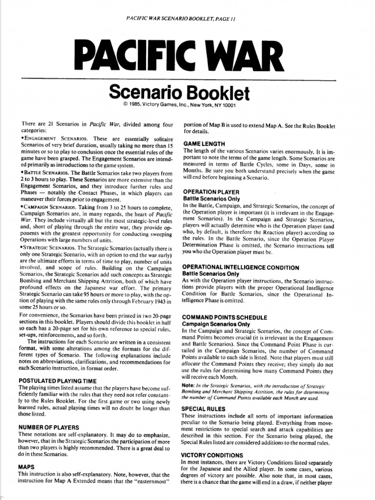 Pac War Scen BK | PDF