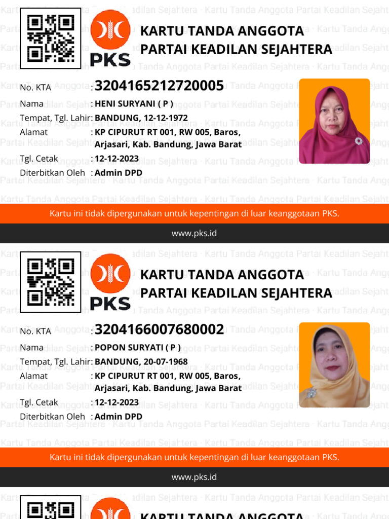 Kartu KTA (22) 20231215 | PDF