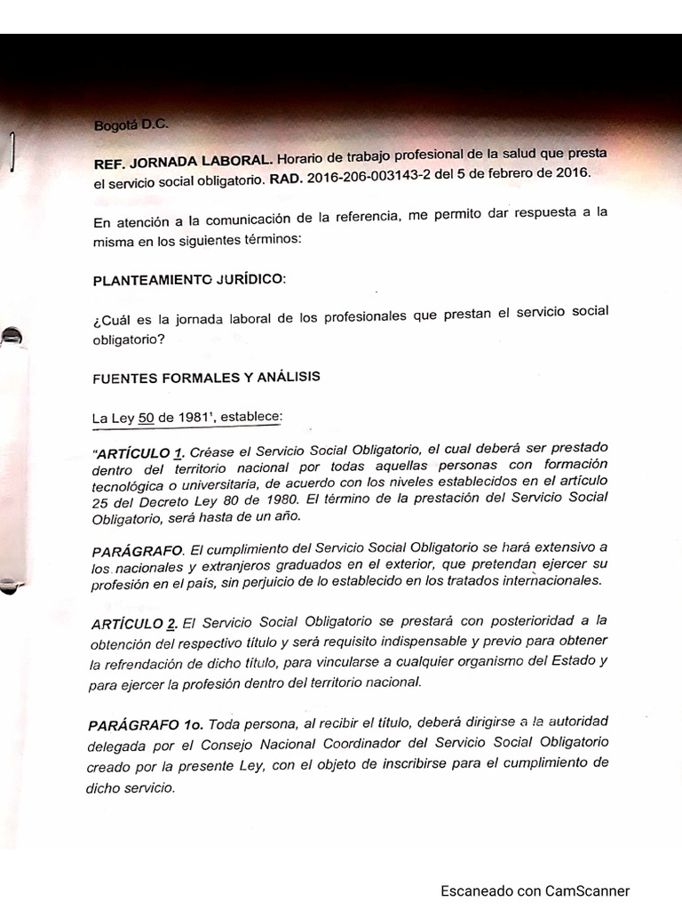 Ley 50 de 1981 | PDF