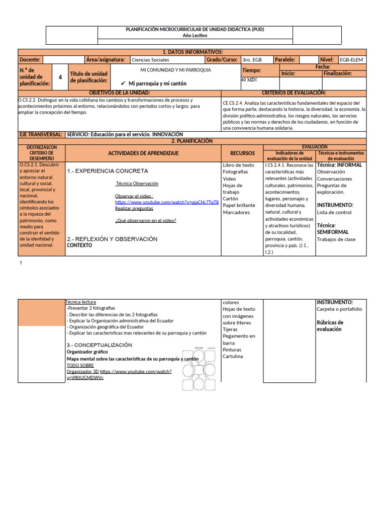 Ejemplo de Planificacion Erca CCSS | PDF