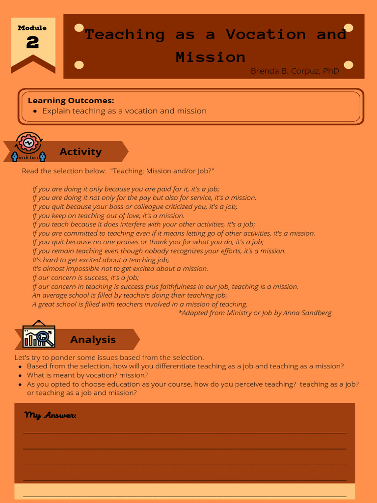 Prof Ed 2 Module 2 | PDF | Moses | Bible