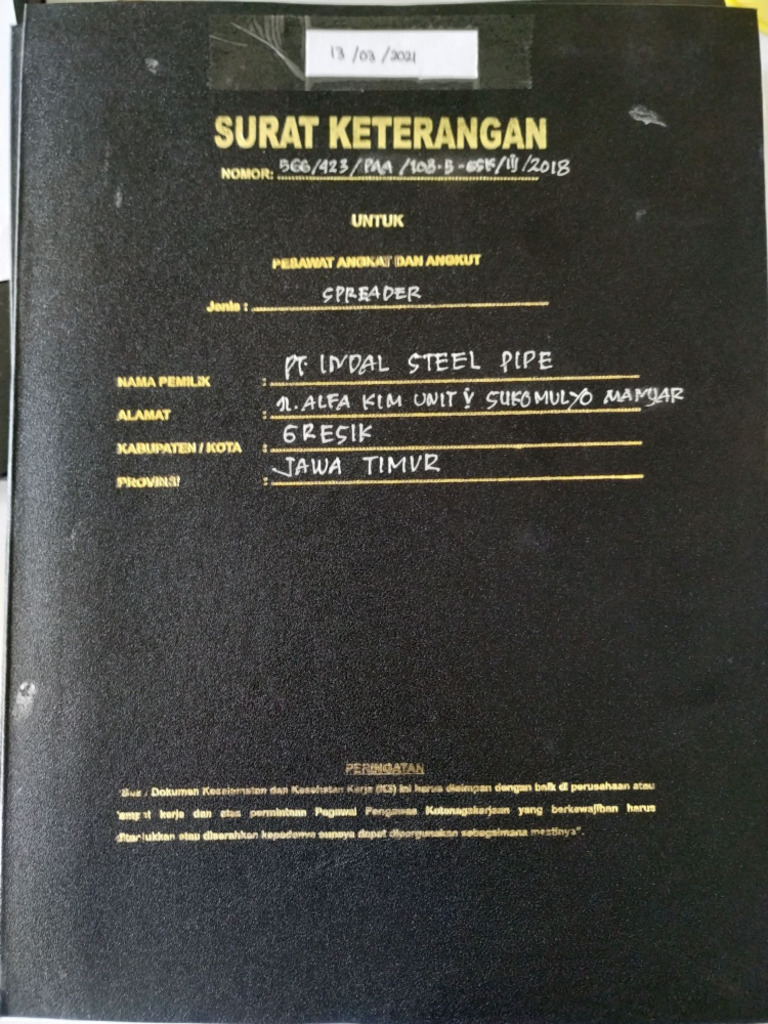 MEINDO BUKIT TUA - Spreader 45 T | PDF