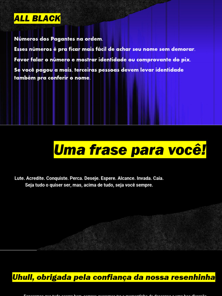 Festa All Black | PDF