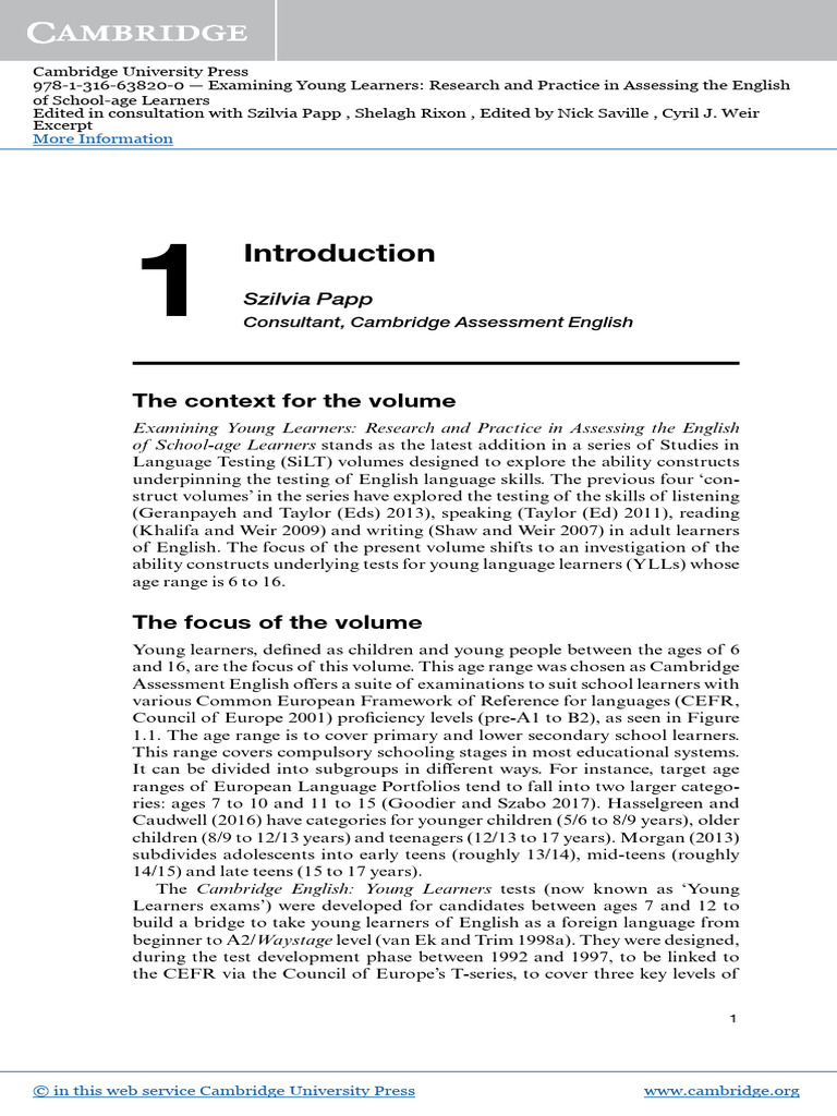 Cambridge Testing | PDF | Second Language | Learning