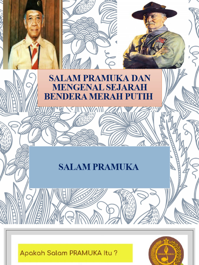 MATERI SALAM PRAMUKA Dan SEJARAH BENDERA MERAH PUTIH | PDF