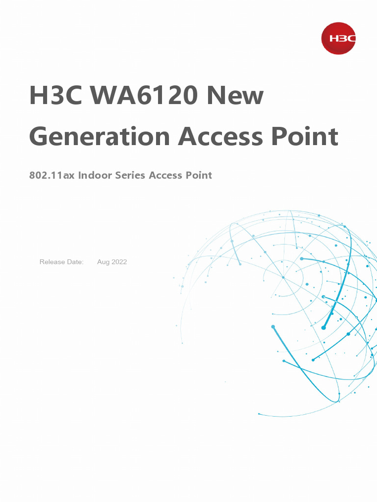 WA6120 Wi-Fi 6 (802.11ax) Wireless Access Point Datasheet - 1701057 - 294549 - 0 | PDF ...