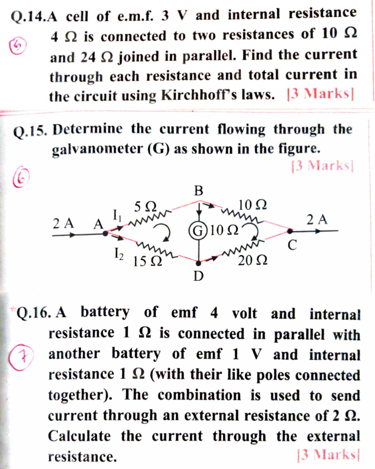 12th Physics Chapter 9 Homework 1 Numerical | PDF | Series And Parallel ...