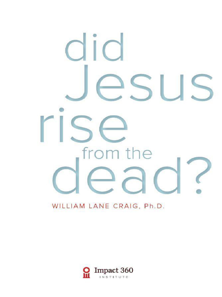 William Lane Craig Jesus Resucito de Los Muertos | PDF | Filosofía ...
