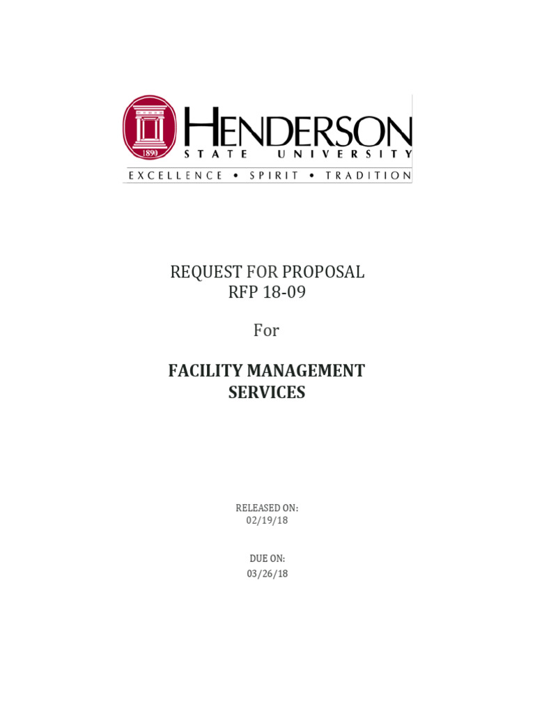 Facility Management RFP | PDF | Liability Insurance | Employment