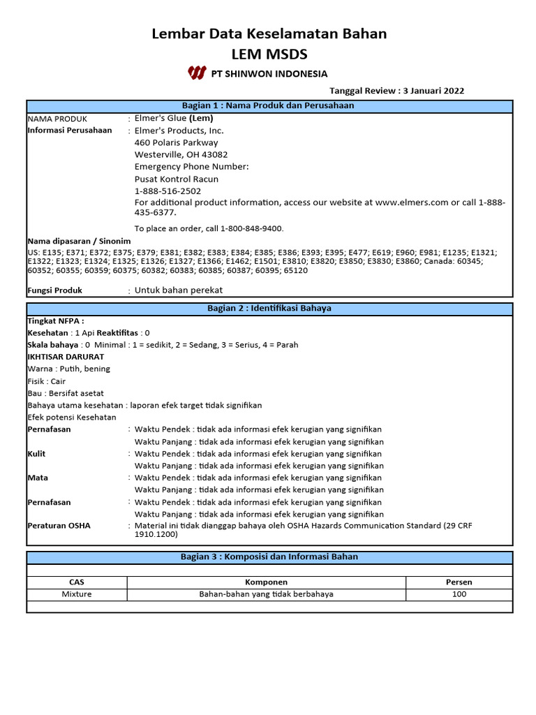 MSDS Lem | PDF | Sains & Matematika