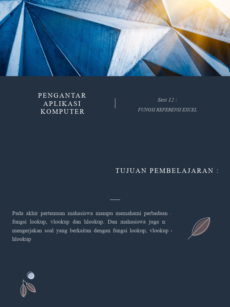 SESI 12-Fungsi Referensi Excel | PDF