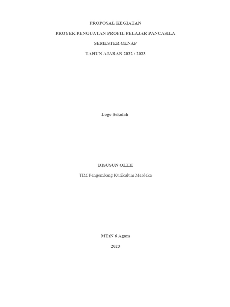 PROPOSAL Sablon | PDF