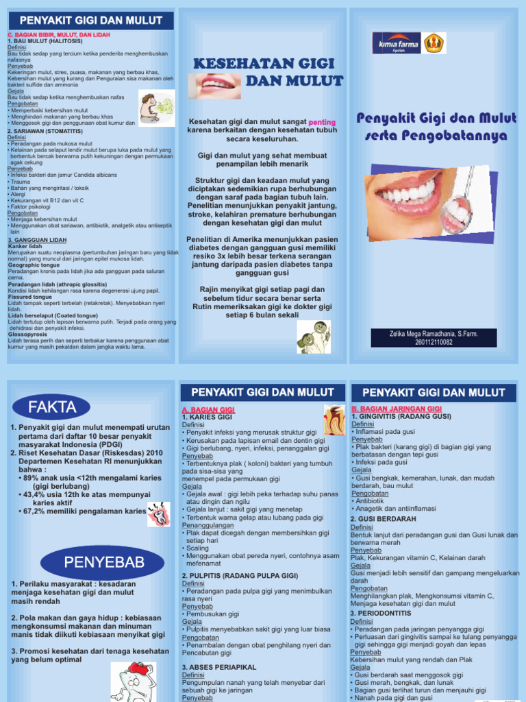 Penyakit Gigi dan Mulut serta Pengobatannya | PDF