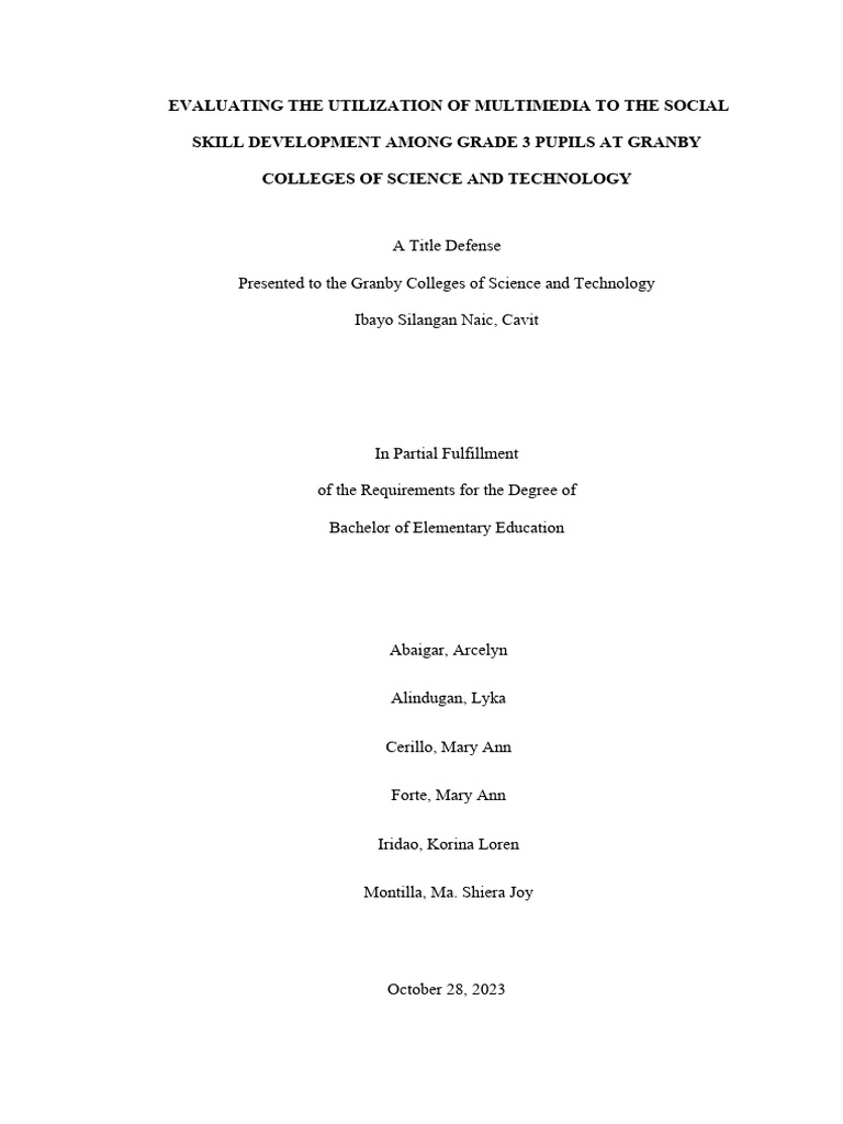 Korina Forte Research | PDF | Multimedia | Learning