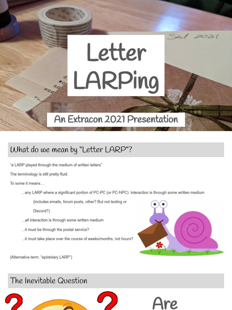 Letter LARPing | PDF