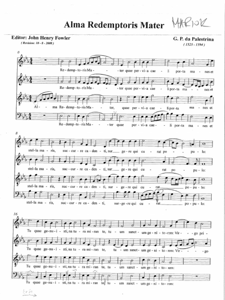 Alma Redemptoris Mater | PDF