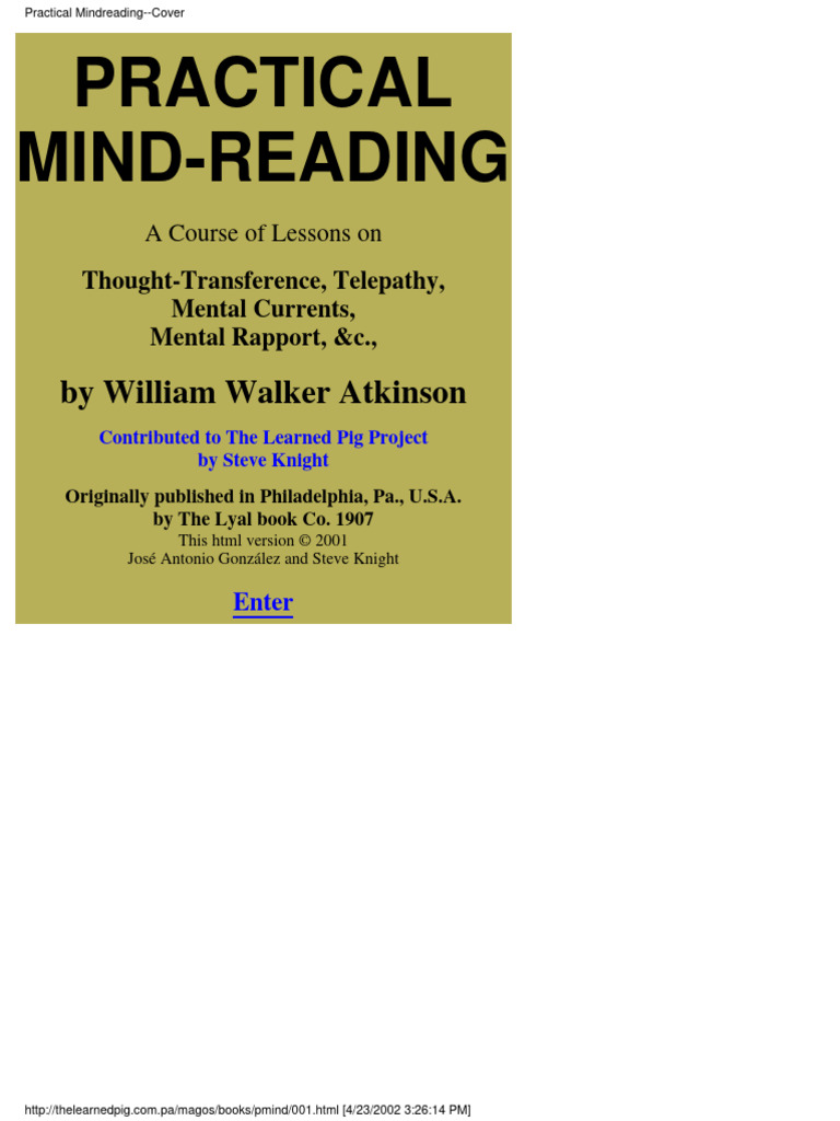 William Atkinson - Practical Mind Reading | PDF