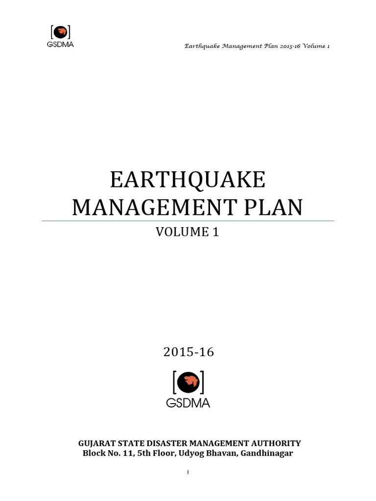 Earthquake Management Plan | PDF | Emergency Management | Earthquakes