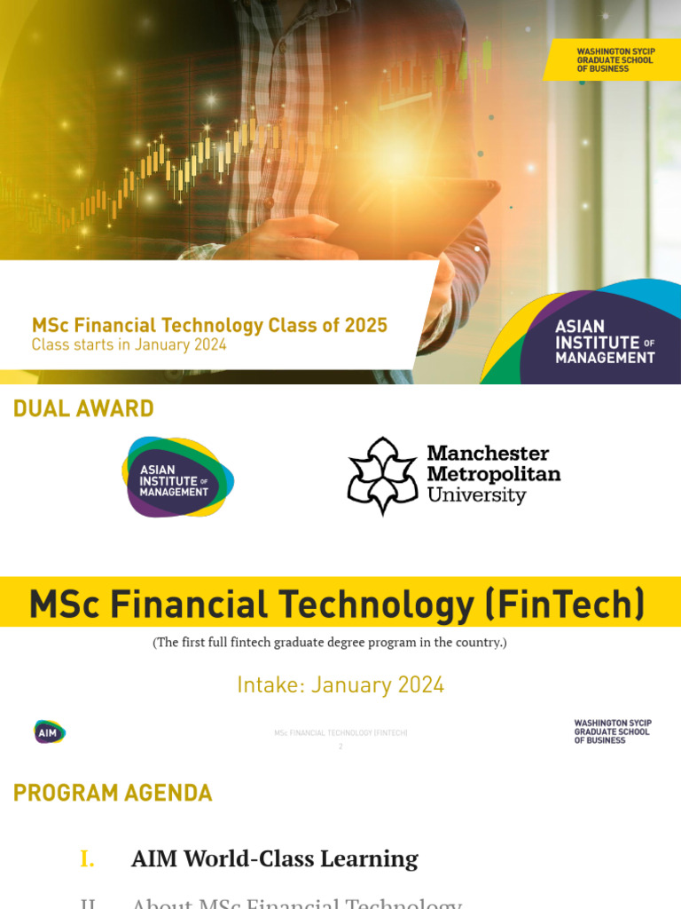 MSc Financial Technology Program Overview | PDF | Annual Percentage ...
