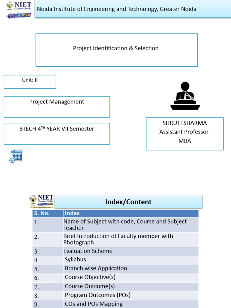 UNIT 2 Project Identification - PM | PDF | Risk | Forecasting