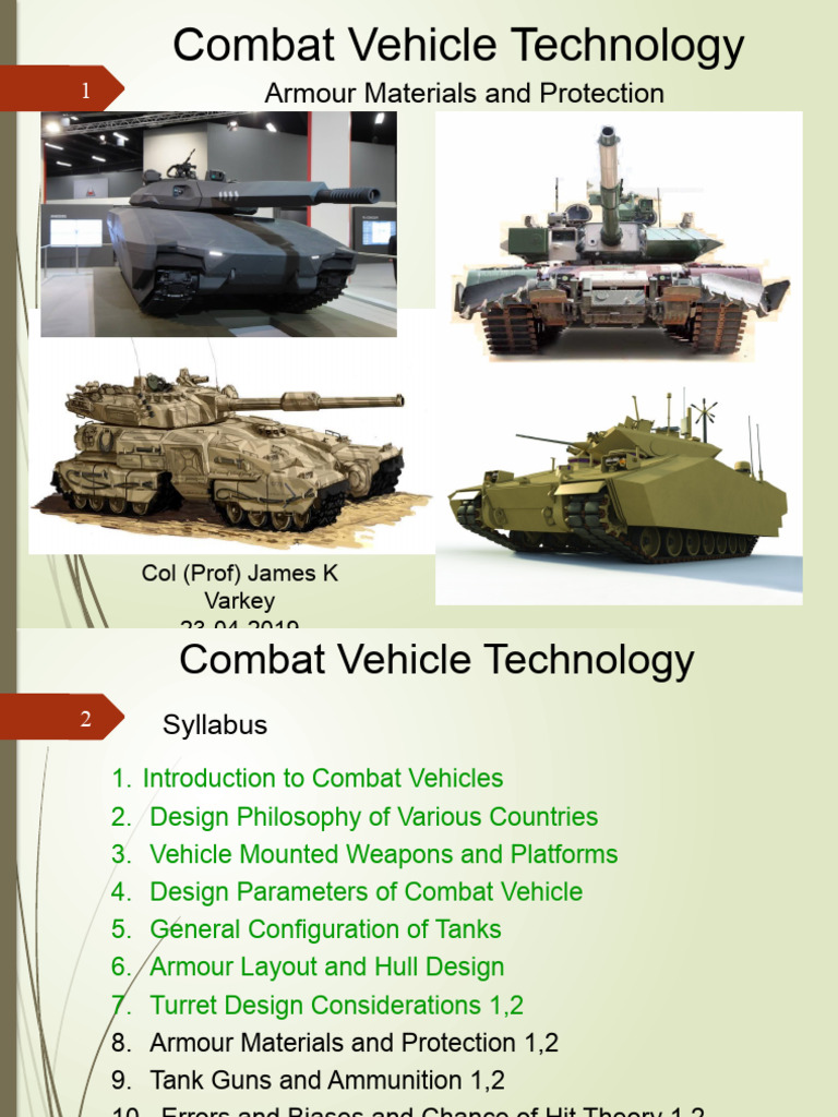 Armour Materials and Protection-1 | PDF | Tanks | Military Technology