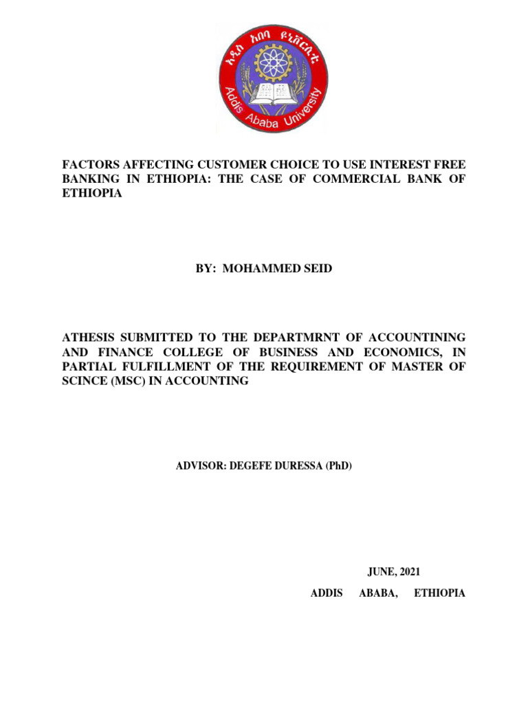 Mohammed Seid Pdf Islamic Banking And Finance Banks